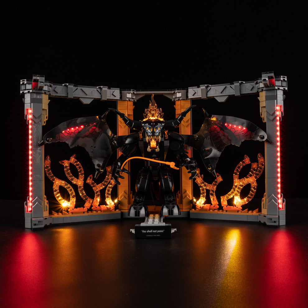 Light Kit For LEGO The Lord of the Rings Balrog Book Nook 10367 – Kyglaring