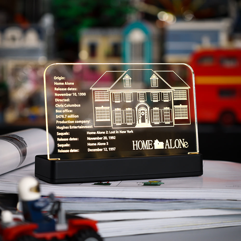LEGO Acrylic Display Nameplate for LEGO® Ideas Home Alone #21330