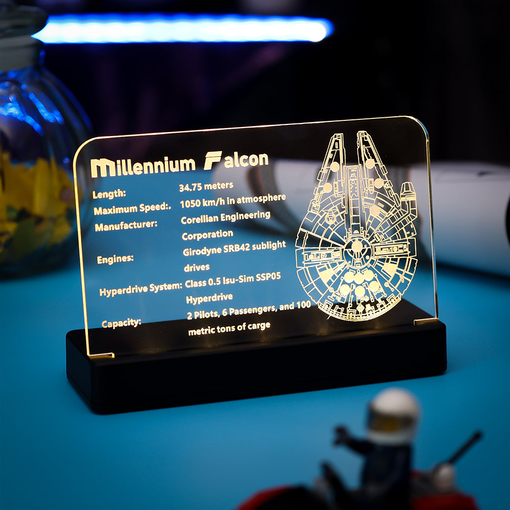 LEGO Acrylic Display Nameplate for Millennium Falcon #75192 #75257 ...